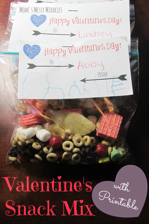 Valentine’s Day Snack Mix with Printable - The Shirley Journey