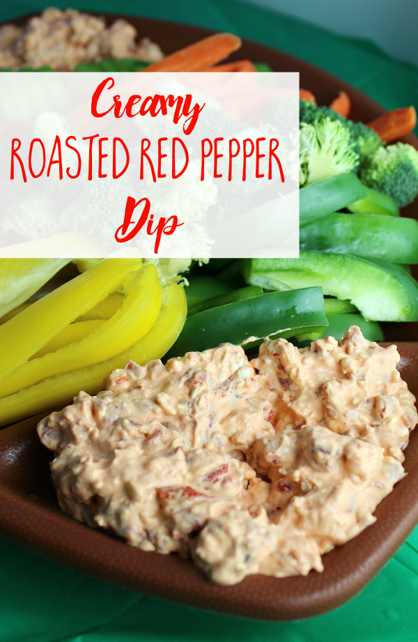 Creamy Roasted Red Pepper Dip - The Shirley Journey