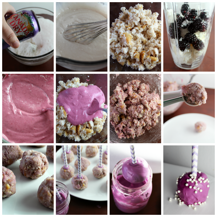 Blackberry Cake Pops - The Shirley Journey