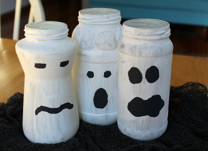 Glass Jar Ghost Luminaries - The Shirley Journey