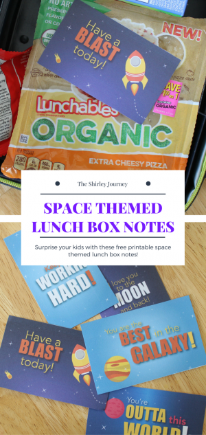 Space Themed Lunch Box Notes - The Shirley Journey