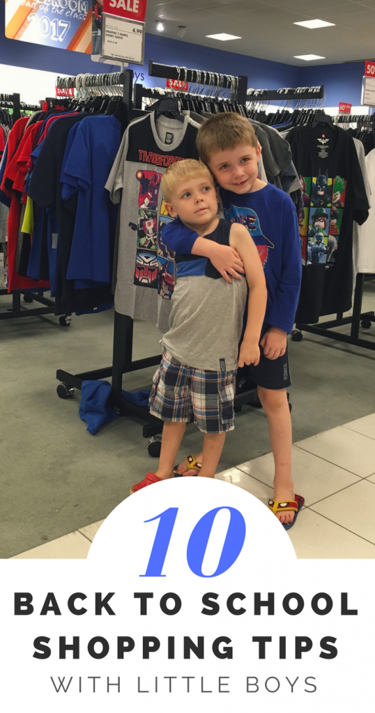 10 Back to School Shopping Tips with Little Boys - The Shirley Journey