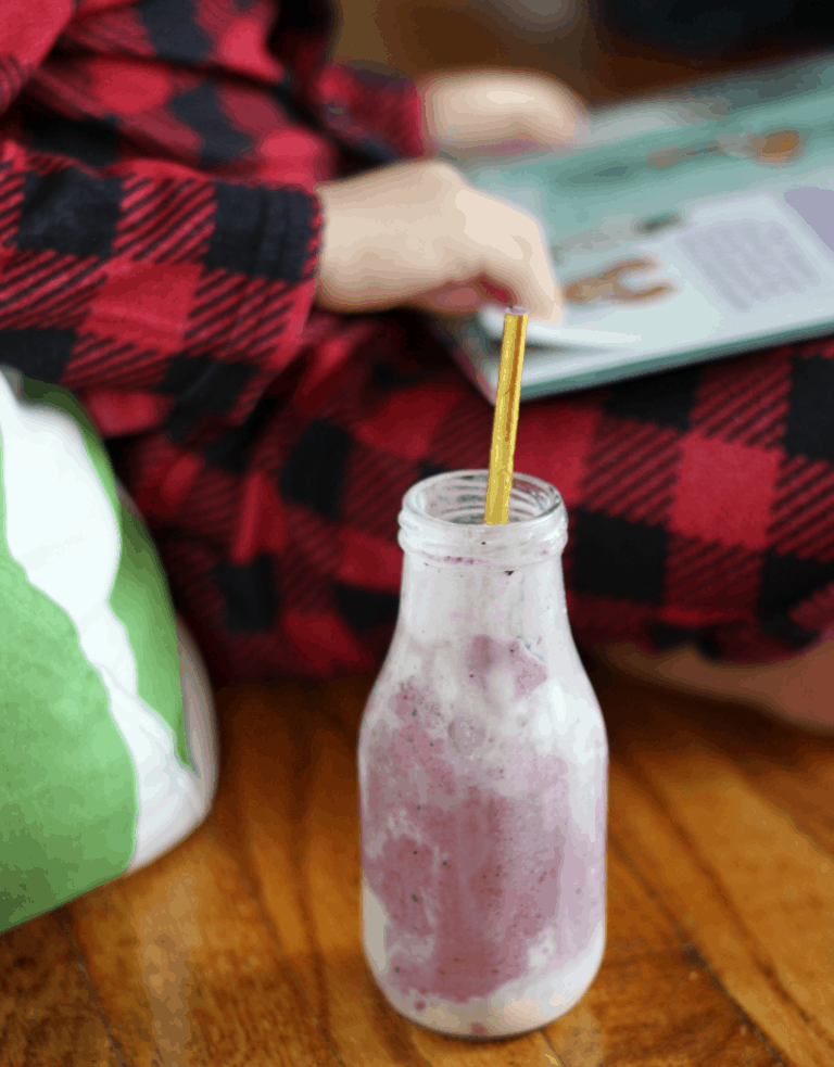 Honey Lavender Berry Milkshake - The Shirley Journey