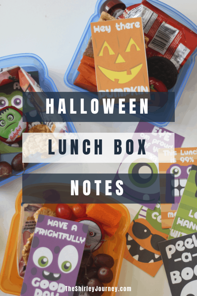 Printable Halloween Lunch Box Notes - The Shirley Journey